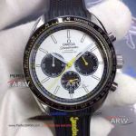 Perfect Replica Omega Speedmaster Moonwatch Review - Blue Dial Omega 44mm
